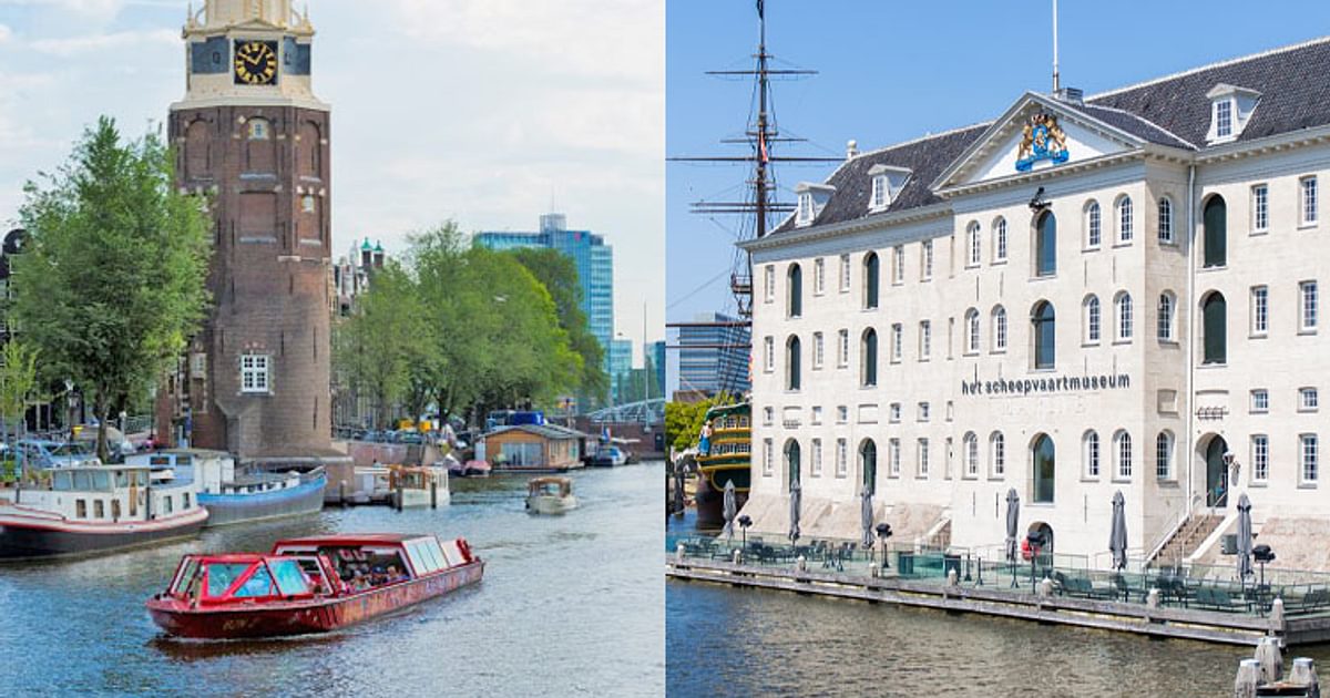 Amsterdam Wateravontuur: Hop on Hop off Boot & Het Scheepvaartmuseum ...
